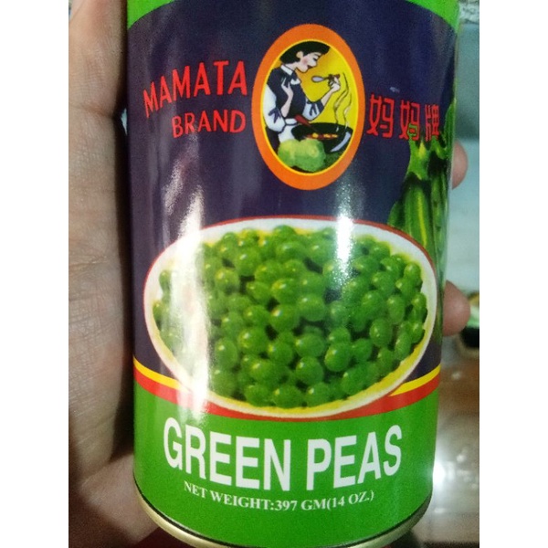 Jual Kacang Polong Hijau dalam Kaleng 397gram merek Mamata Impor China ...