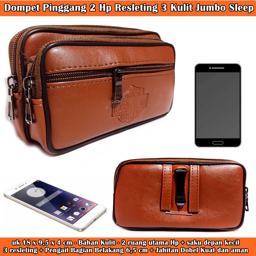 Jual Dompet Hp Pria Sleep Black Leather 3R New | Shopee Indonesia