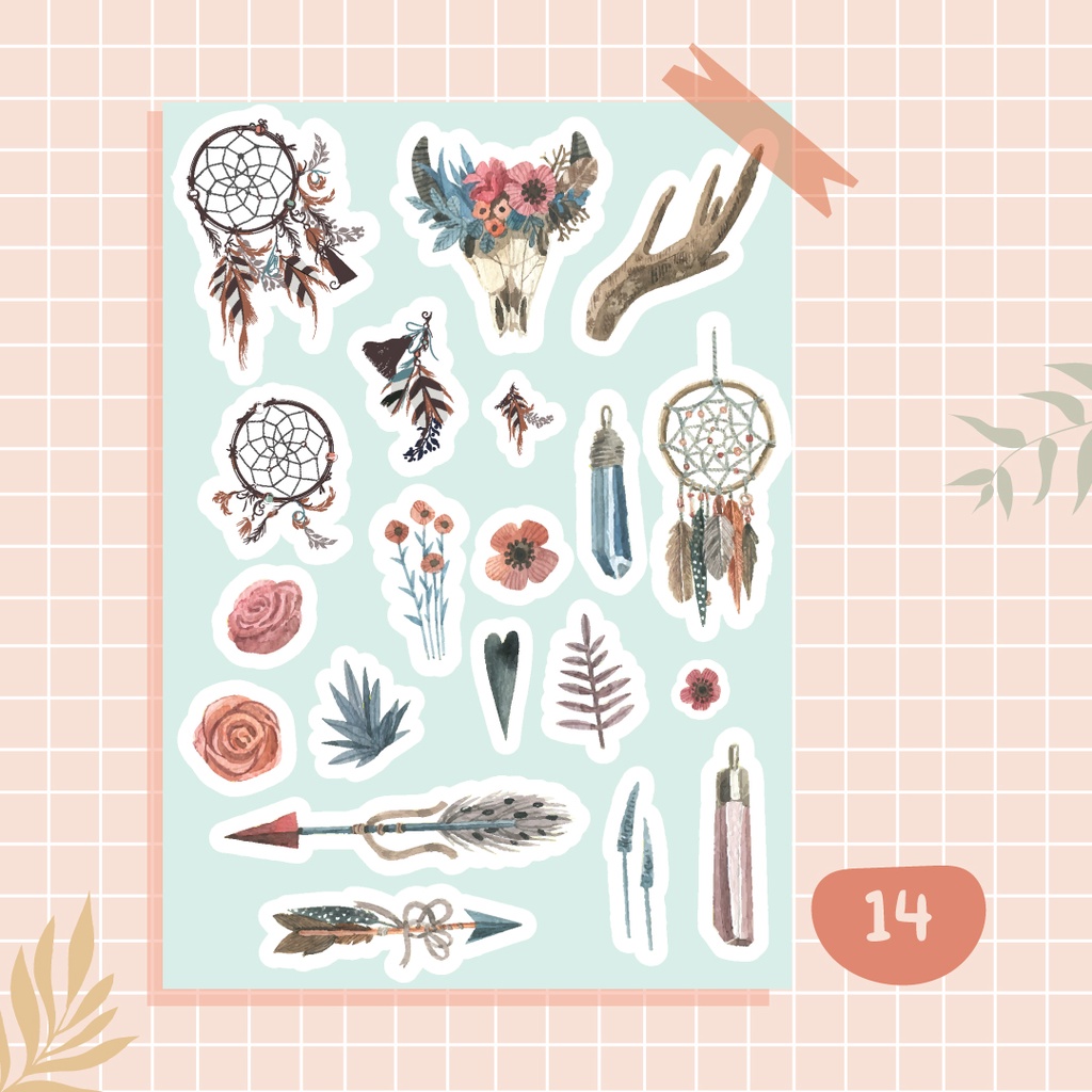 Jual STIKER AESTHETIC A6 *SUDAH CUTTING* | STICKER ESTETIK HP | STIKER ...