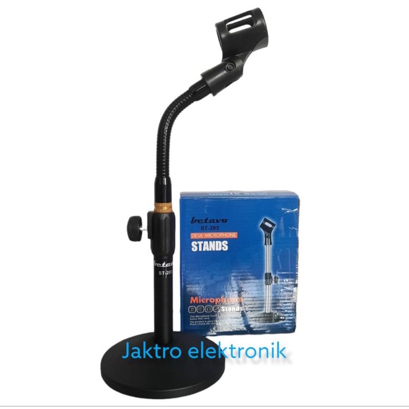 Jual Stand Mic Meja Podium Full Besi Flexibel / Stand Microphone ...