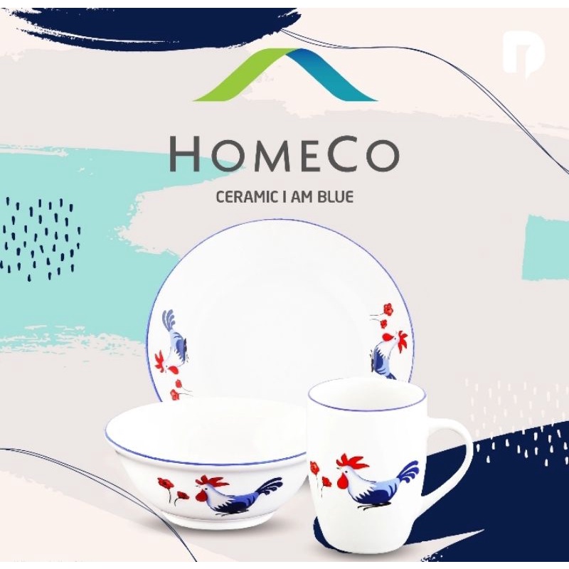 Jual Homeco Set Alat Makan Murah (Mangkok, Piring, Mug) | Shopee Indonesia