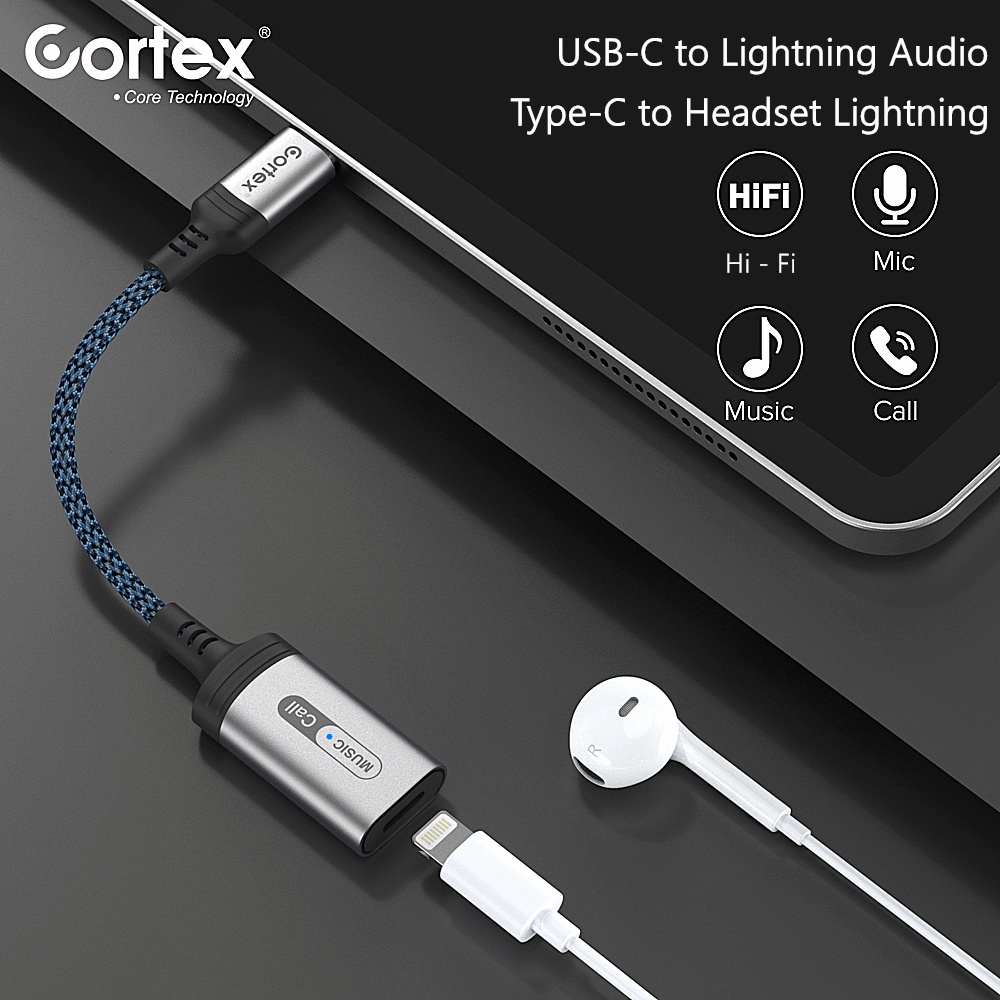 Jual Cortex Power - MH306 Tipe c to Lightning Splitter Type C Adapter ...