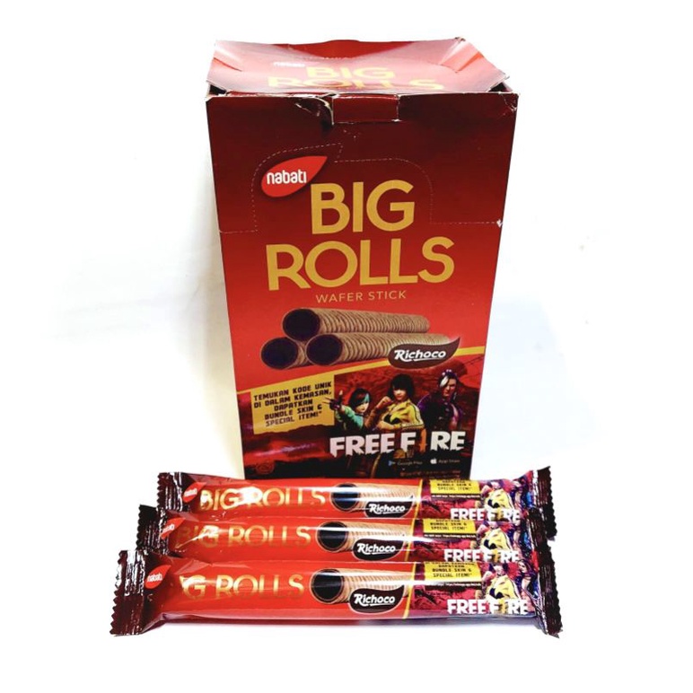 Jual Nabati big rolls cokelat 1 box isi 20 pcs @16g | Shopee Indonesia