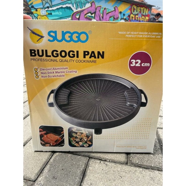 Jual SUGGO BULGOGI GRILL PAN ORIGINAL ANTI LENGKET | Shopee Indonesia