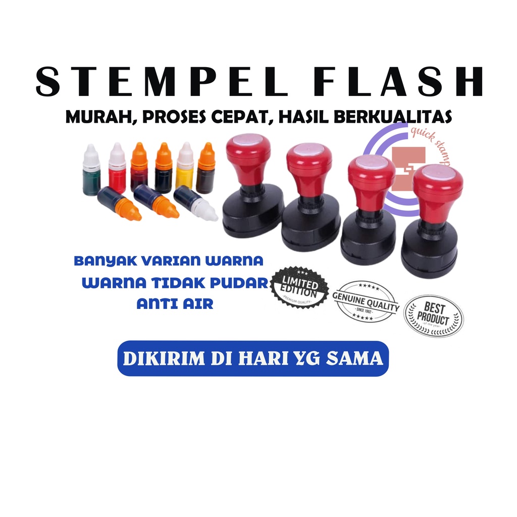 Jual Stempel Flash Otomatis Oval | Shopee Indonesia