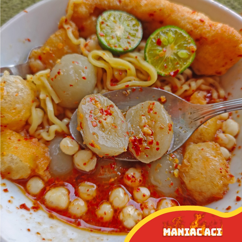 Jual Baso Aci - Cilok Kuah isi Ayam dan Jando Instan - Maniac Aci ...