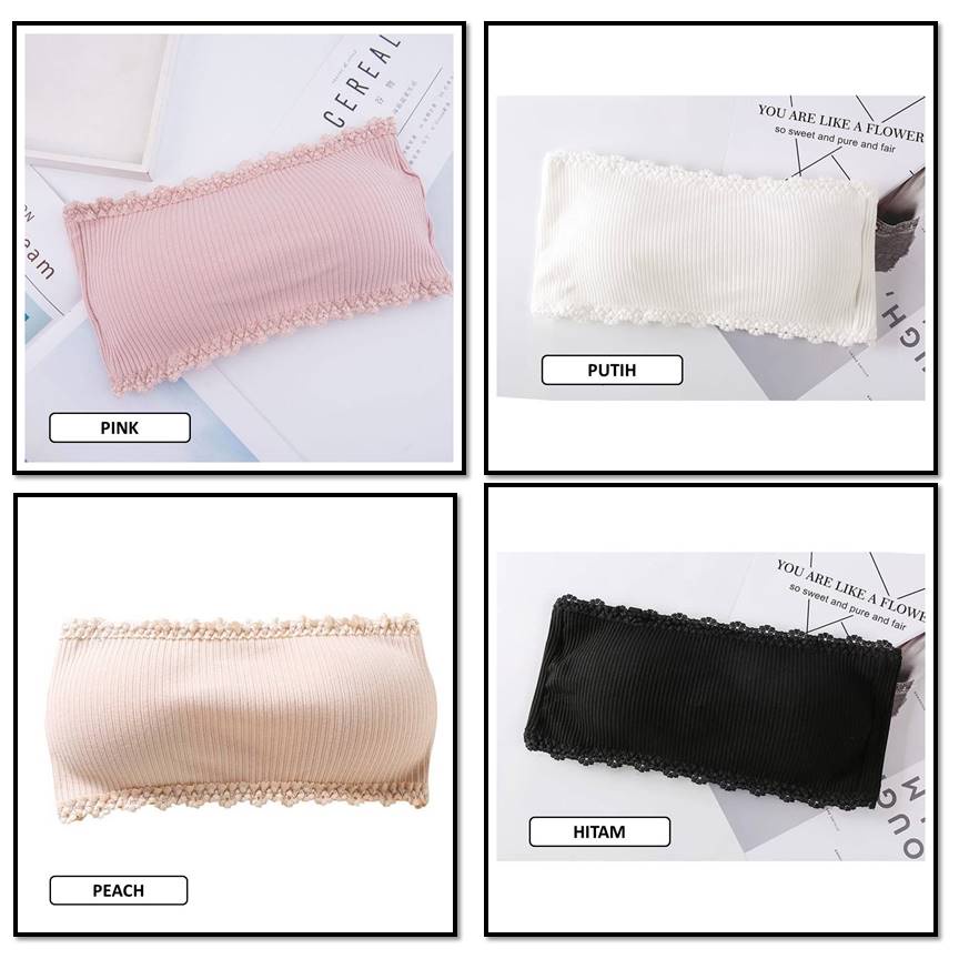 Jual •OKEY BELI•BS421 BRA CROP SEXY KEMBEN RENDA MODEL BUSA TANPA TALI ...
