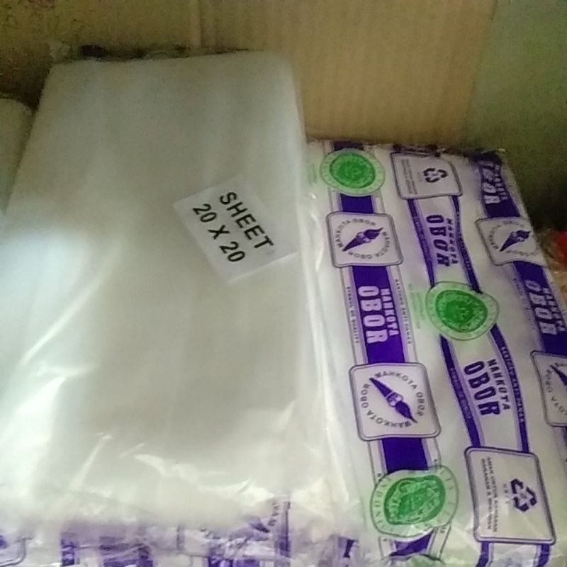 Jual Plastik Alas/Plastik sheet ukuran 20x20 | Shopee Indonesia