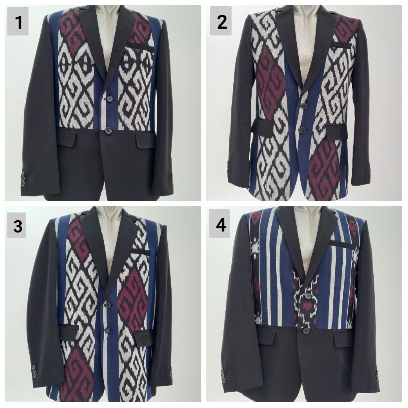 Jual Jas Batik Tenun Ulos Tumtuman Toba / Jas batik motif Ulos Sumatera ...