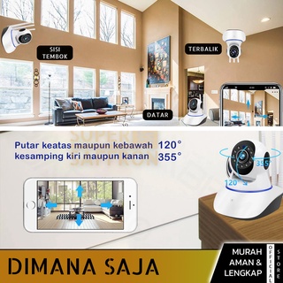 Jual CCTV Indoor V380 Pro Rotatable 1080P Kamera Wifi Meja Camera Mic ...