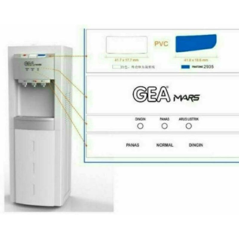Jual DISPENSER GEA MARS Galon atas Compresor | Shopee Indonesia