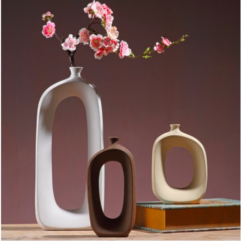 Jual Vas Bunga Keramik Nordic Unik Cantik dekorasi living room Mewah ...