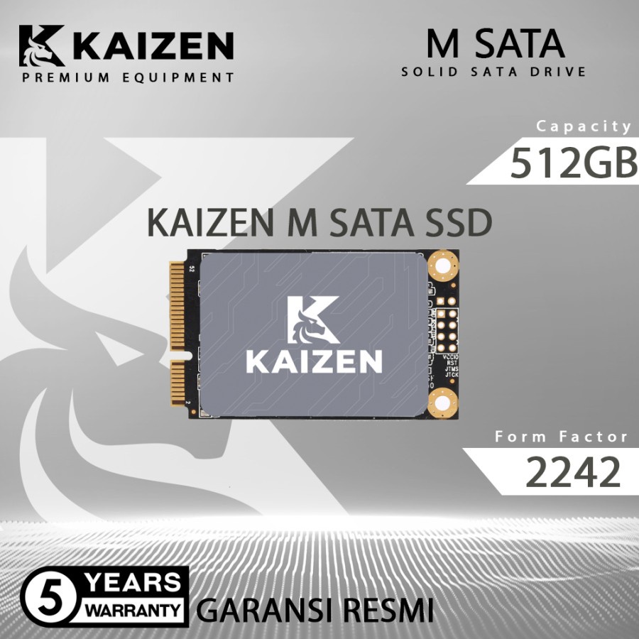 Jual SSD MSATA / M.SATA / M SATA 512GB KAIZEN RESMI (GARANSI 5 TAHUN) | Shopee Indonesia