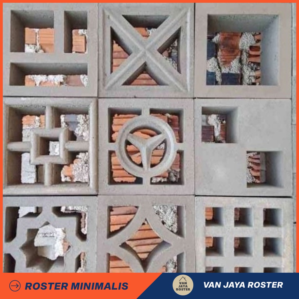 Jual roster beton minimalis Roster beton lubang angin jalusi ventilasi ...