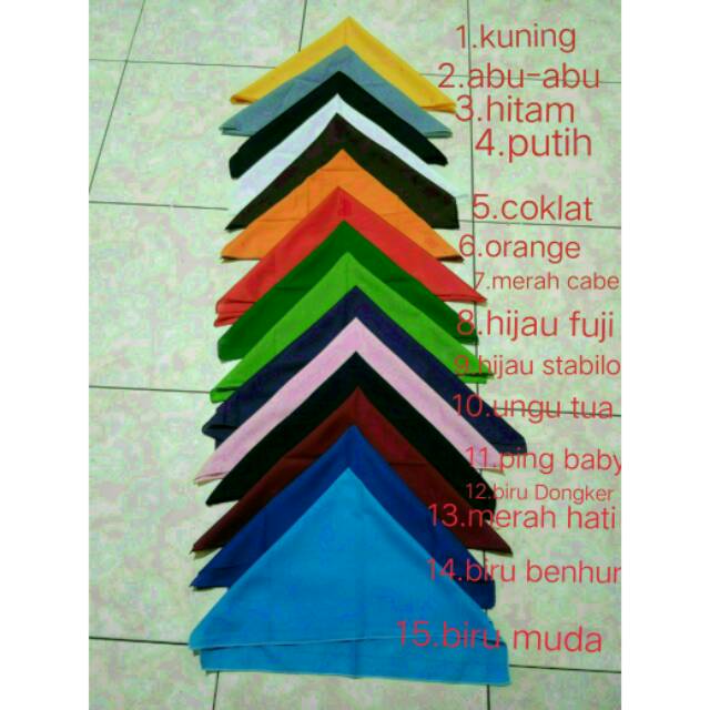 Jual Slayer Polos segi tiga ukuran 120x85cm | Shopee Indonesia