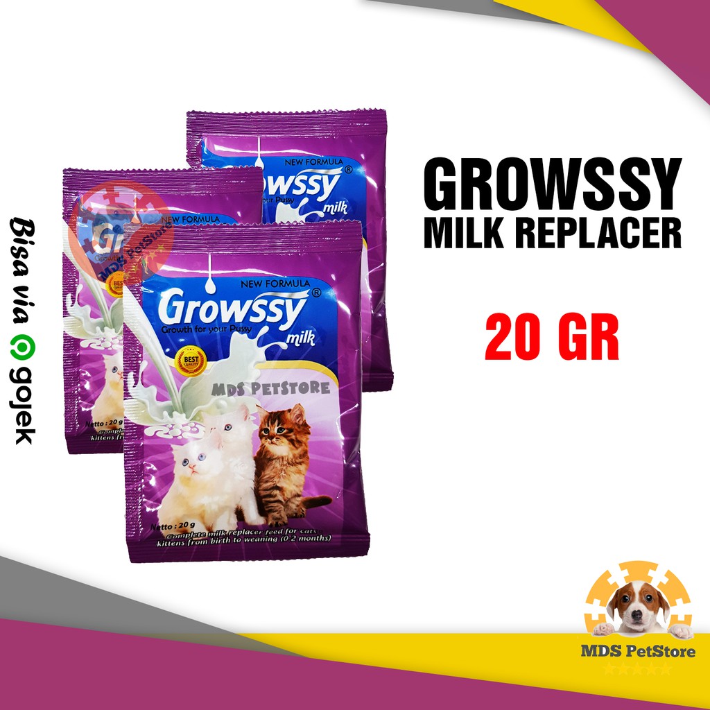 Jual 1 Sachet Growssy Cat Milk 20 Gr | susu anak kucing growsy 20gr ...