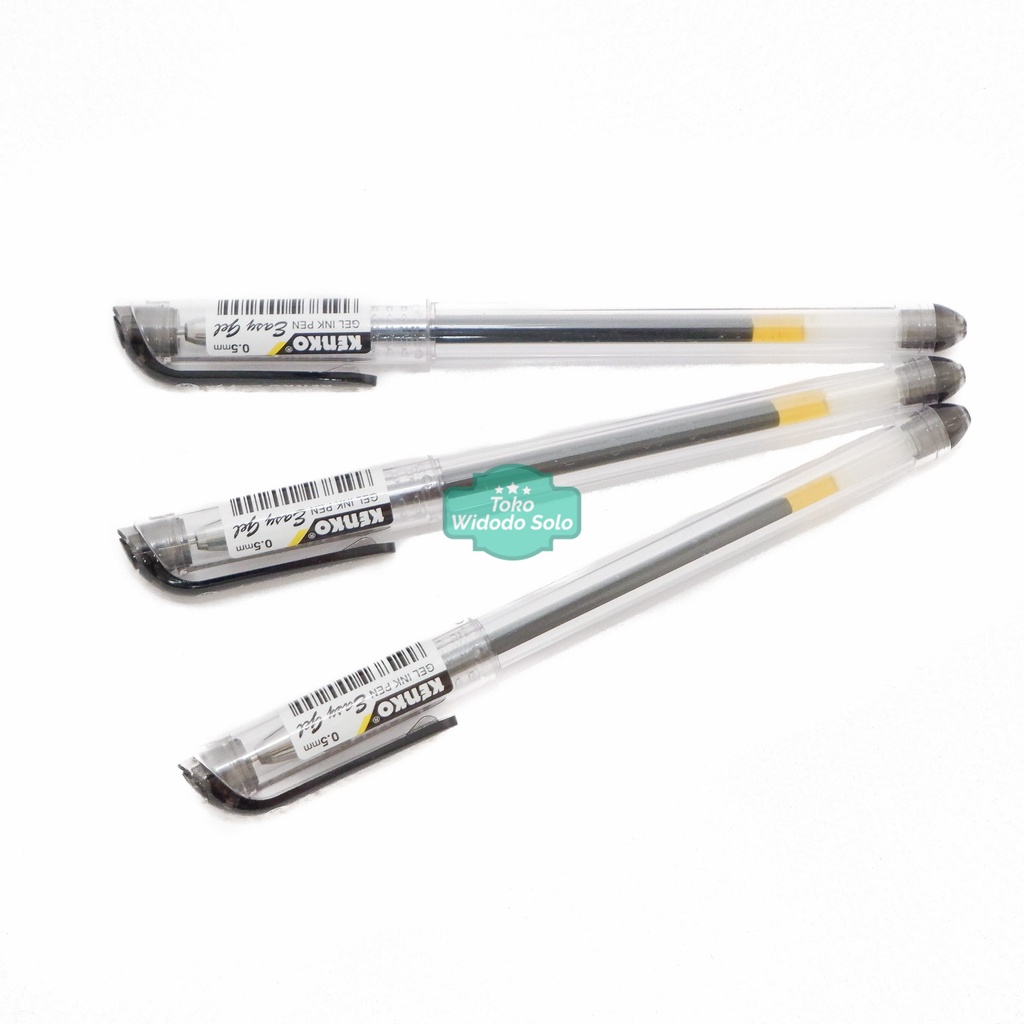 Jual Pulpen Kenko Easy Gel 0,5mm Hitam Bolpoin Ballpoint Gel Pen - 1 Buah | Shopee Indonesia