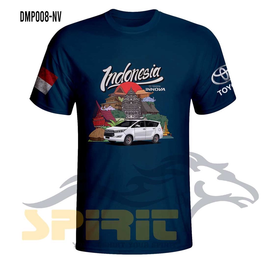 Jual BAJU KAOS Mobil Toyota Innova Travelling Indonesia [SABLON DTF ...