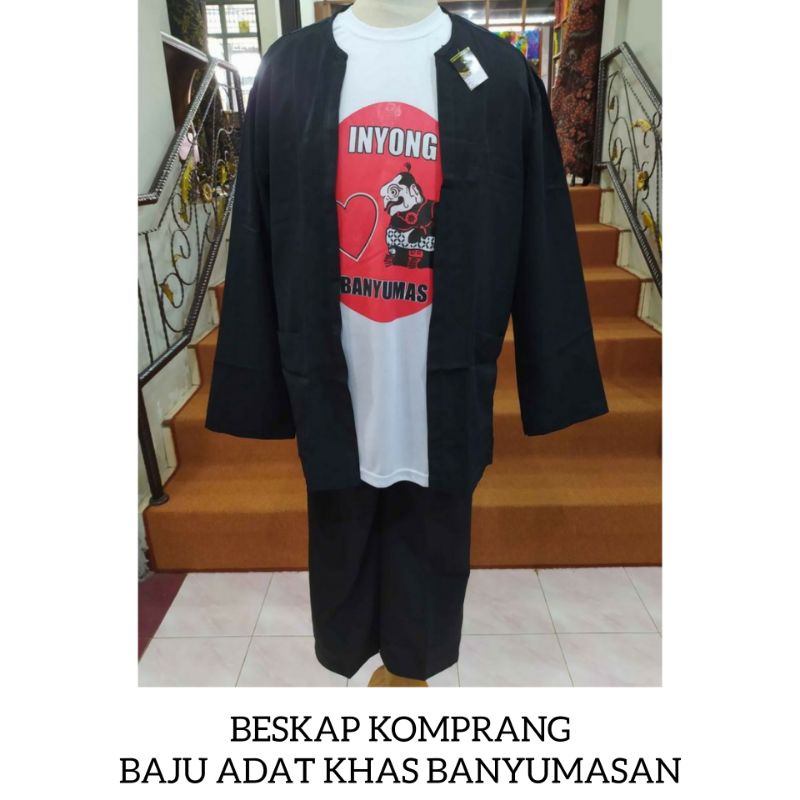 Jual BESKAP KOMPRANG BAJU ADAT KHAS BANYUMASAN / BESKAP KANCING EMAS ...