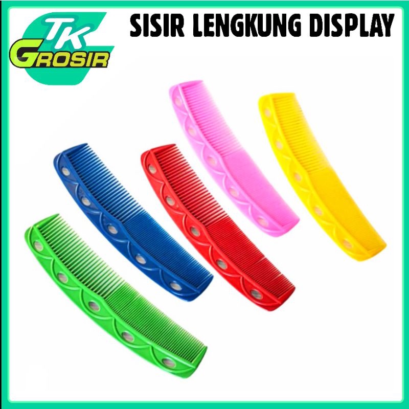 Jual sisir lengkung display/sisir 2in1/sisir rambut/sisir rambut halus ...