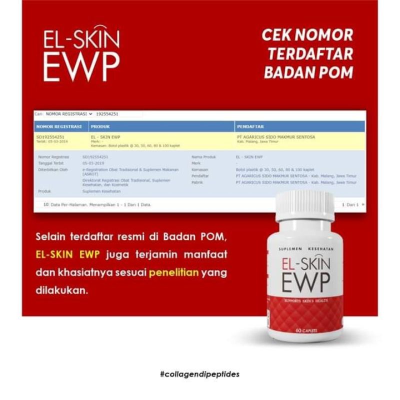 Jual EL SKIN EWP COLLAGENT 100% ORIGINAL | Shopee Indonesia