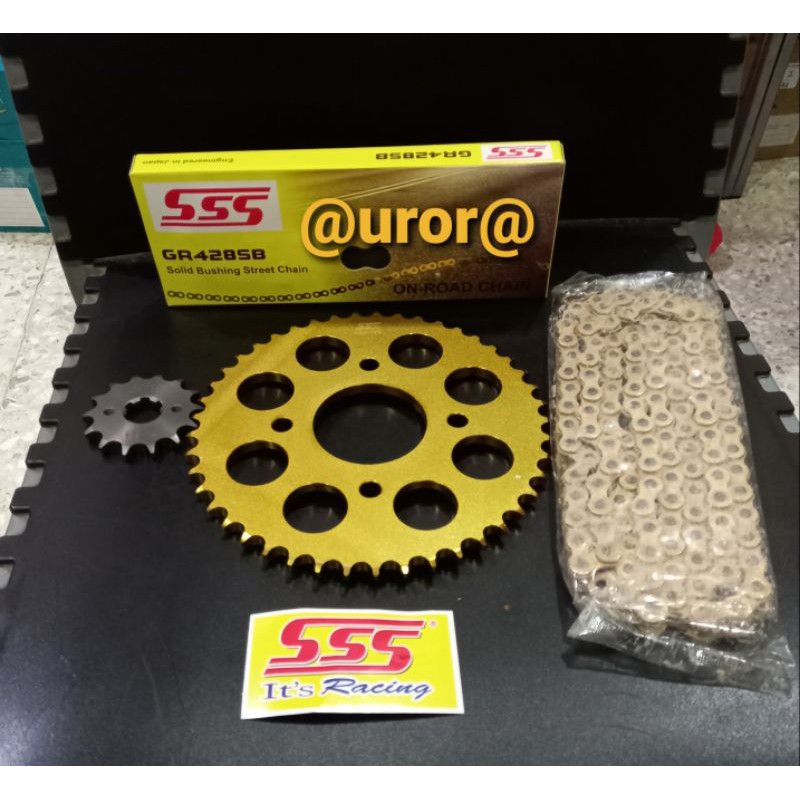 Jual GEAR SET SSS GOLD CB 150 R / CBR 150 R / SONIC 150 / GTR 150 R / VERZA - MEGA PRO - TIGER ...