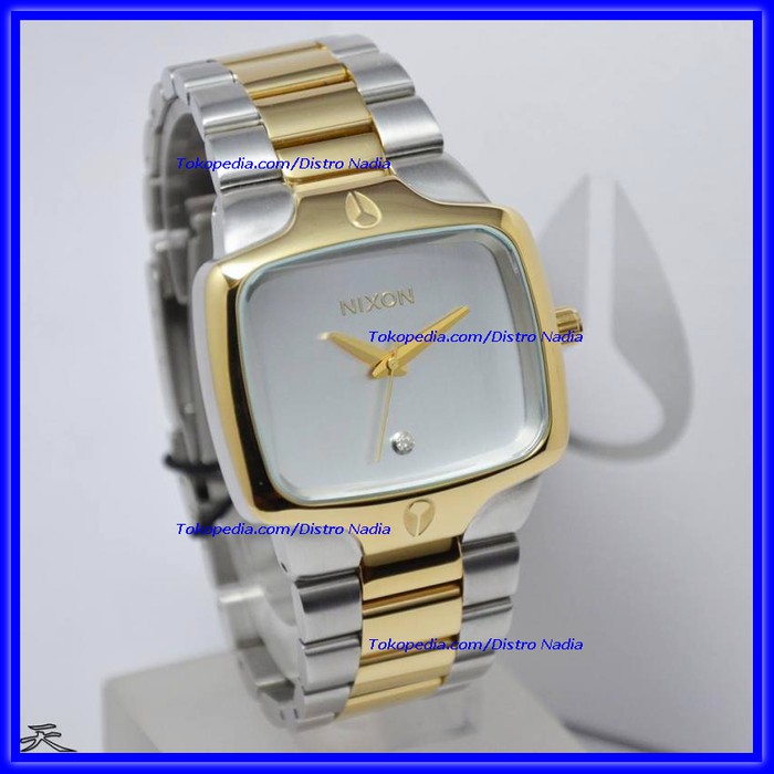 Jual Jam Tangan Silver Gold | Jam Tangan NIXON Pria Original FJ122 ...