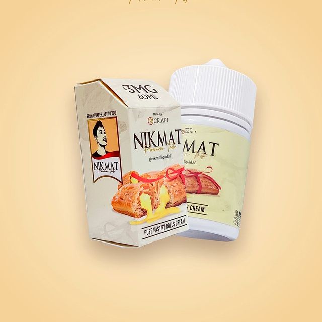 Jual [FREEBASE 60ML] NIKMAT V1 PUFF PASTRY ROLLS CREAM BY RCRAFT ...