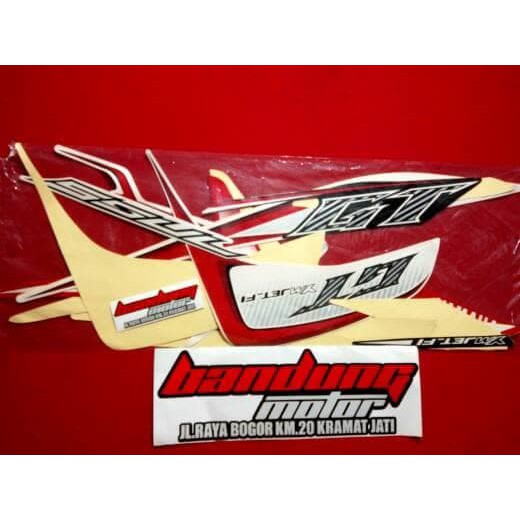 Jual promo stiker striping skotlet decal sticker body motor yamaha mio ...