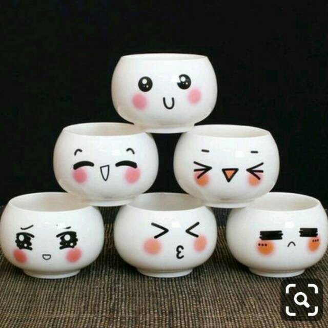 Jual Claypot Lukis Emoticon Lucu Pot Tanah Liat 10 cm Pot Hias Tanaman ...