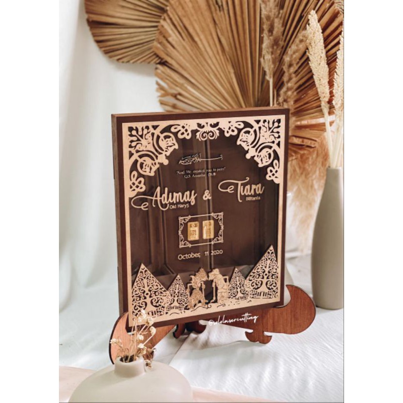 Jual PO 1-2 HARI MAHAR PLYWOOD SZ 25 X 30 MAHAR PERNIKAHAN SESERAHAN ...