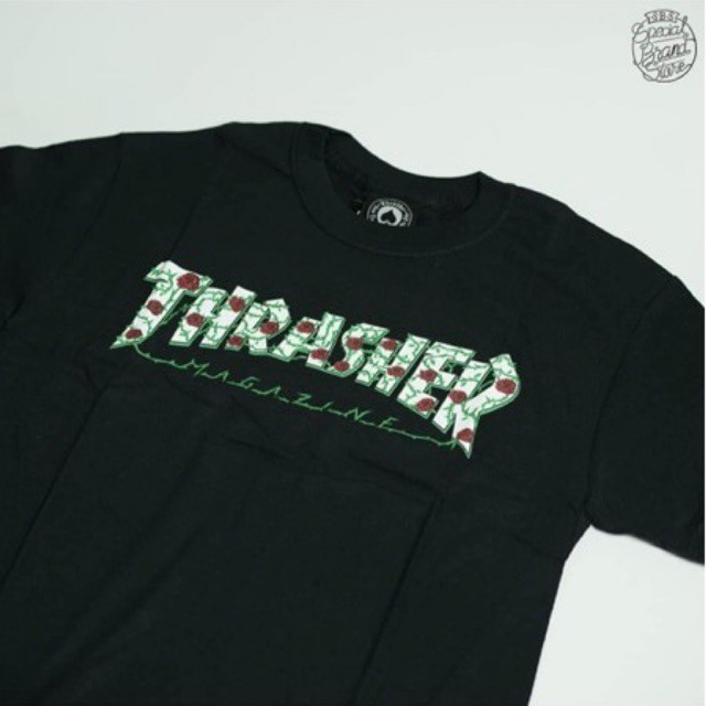 Jual THRASHER ROSES TEE BLACK (US) | Shopee Indonesia