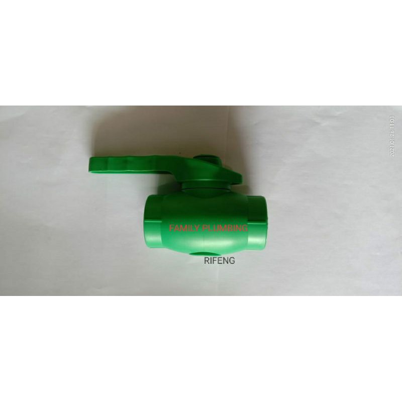 Jual BALL VALVE STOP KRAN KERAN GATE VALVE PPR HIJAU DONSEN 20mm 1/2 ...