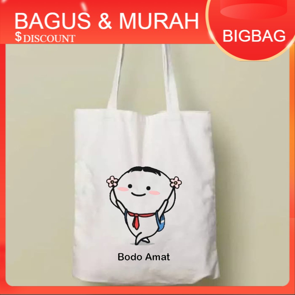 Jual Tas Totebag Pentol Pentoel Bodo Amat Aesthetic Blacu Vintage ...