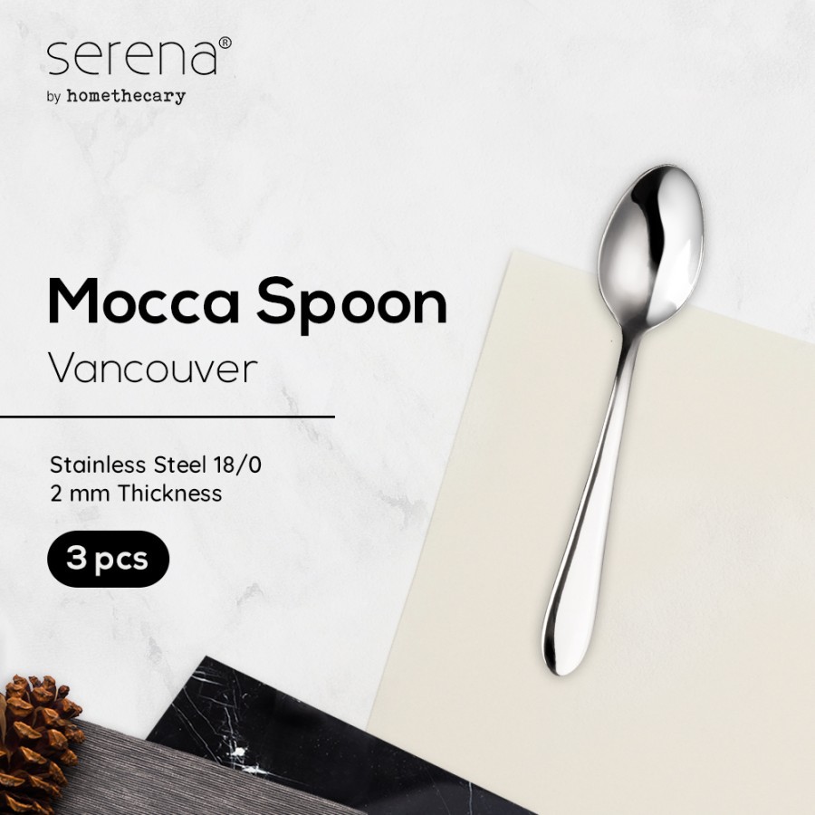 Jual Serena Vancouver Mocca Spoon Stainless Steel Sendok Moka isi 3Pcs ...