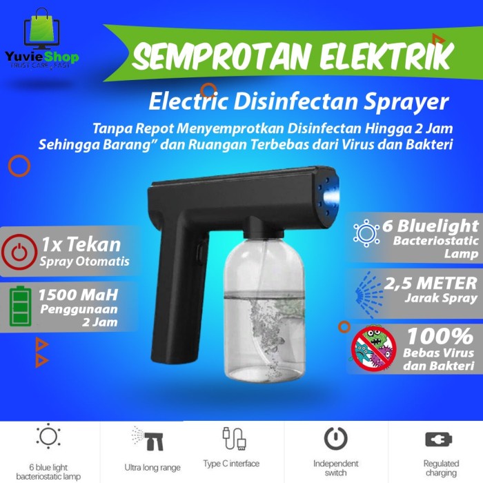 Jual Semprotan Elektrik Disinfektan Spray Gun Sanitizer Disinfectan ...