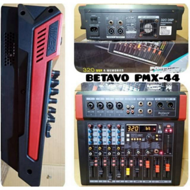 Jual MIXER POWER PMX 44 PROFESIONAL 4 CHANNEL POWERED GARANSI RESMI ...