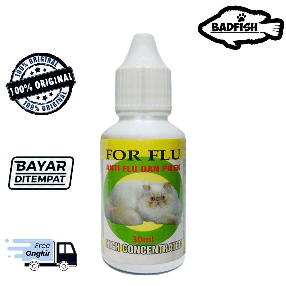 Jual OBAT KUCING FLU DEMAM PILEK SAKIT INGUSAN - FOR FLU 30ml ( AMAN ...