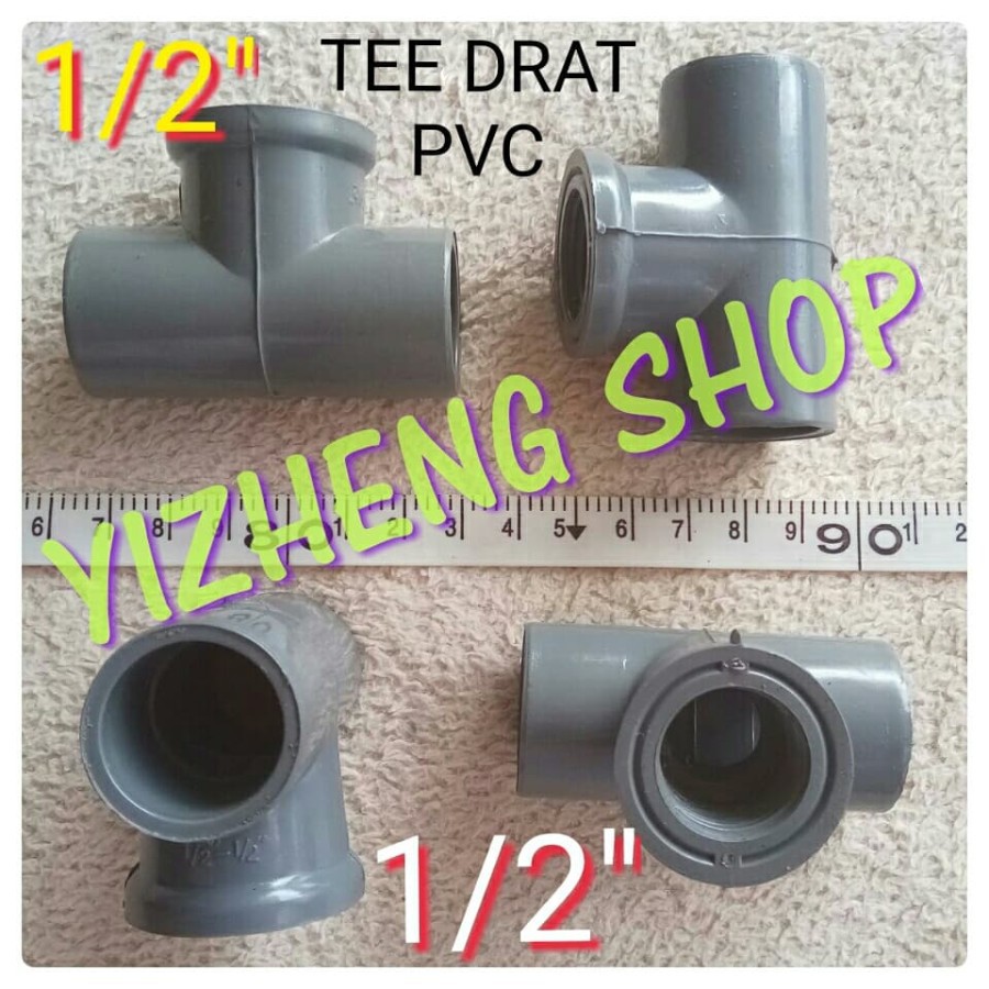 Jual TEE DRAT DALAM PVC 0,5 INCH MASPION HARGA PER DUS | Shopee Indonesia