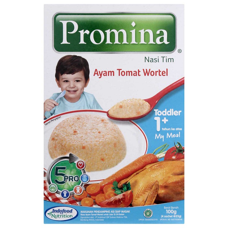 Jual Promina Nasi Tim Ayam Tomat Wortel untuk Bayi 1 Tahun | Shopee ...