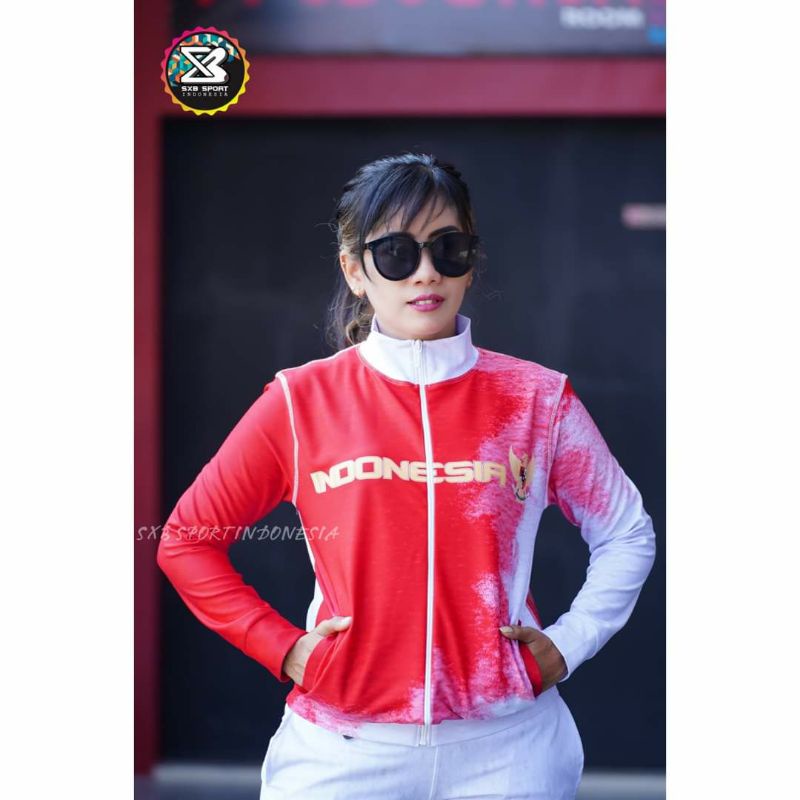 Jual PABRIK PAKAIAN OLAHRAGA SXB MAP NUSANTARA JACKET AND JOGGER merah ...