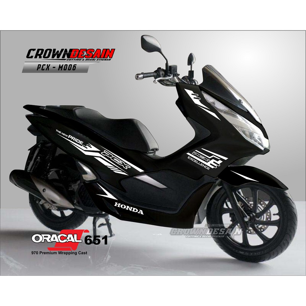 Jual Sticker PCX Putih - PCX Sticker Cuttin Putih - Sticker Honda PCX ...