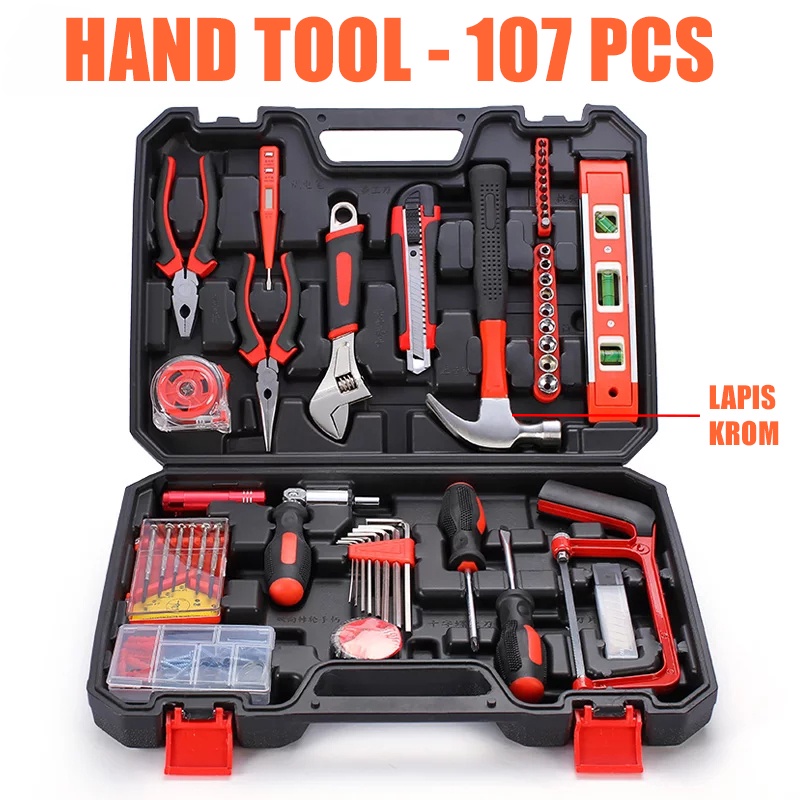 Jual Perkakas lengkap Set Peralatan Tukang Lengkap Tool Kits Repair ...