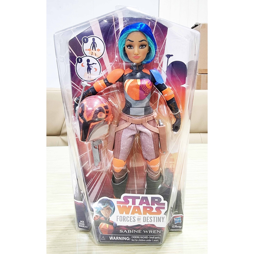 Jual HASBRO STAR WARS FORCES OF DESTINY SABINE WREN ADVENTURE 1/6 ...