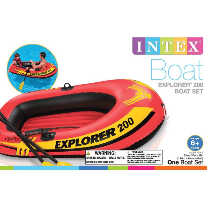 Jual Intex explorer 200 inflateable boat perahu karet anak intex ...