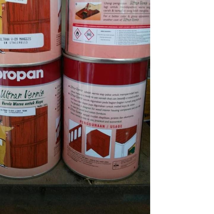 Jual VERNIS KAYU BESI PROPAN v-09 1 LITER / PERNIS / KILAP PENGKILAP ...