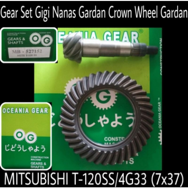 Jual GEAR SET CROWN WHEEL GARDAN T120SS/L300 BENSIN 4G33 (7x37 ...