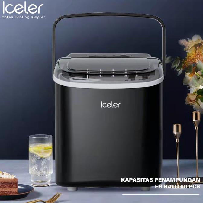 Jual Mesin Es Portable Ice Maker Iceler 12KG per 24 Jam Dengan Handle ...