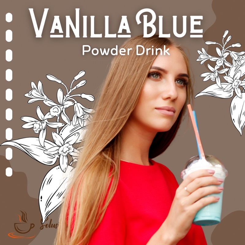 Jual Bubuk Minuman Vanilla Blue Milkshake 500gr Solusi Cafe Indonesia ...