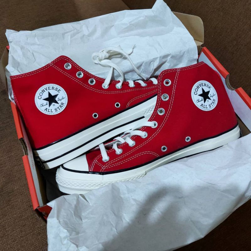 Jual Converse 70s Hi Enamel Red / Egret Original | Shopee Indonesia